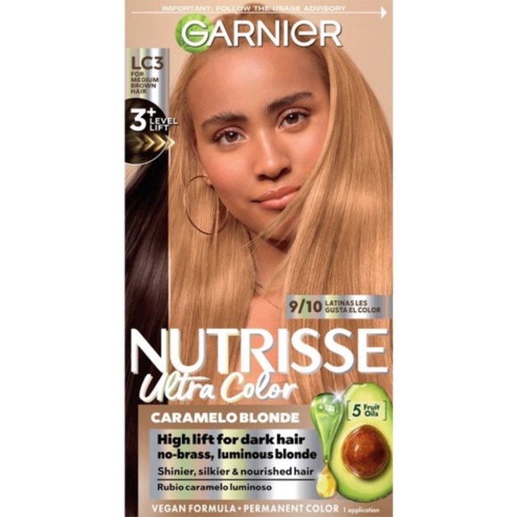 Garnier | Hair | Nib Nutrisse Ultra Color Caramelo Blonde Lc3 High Lift ...